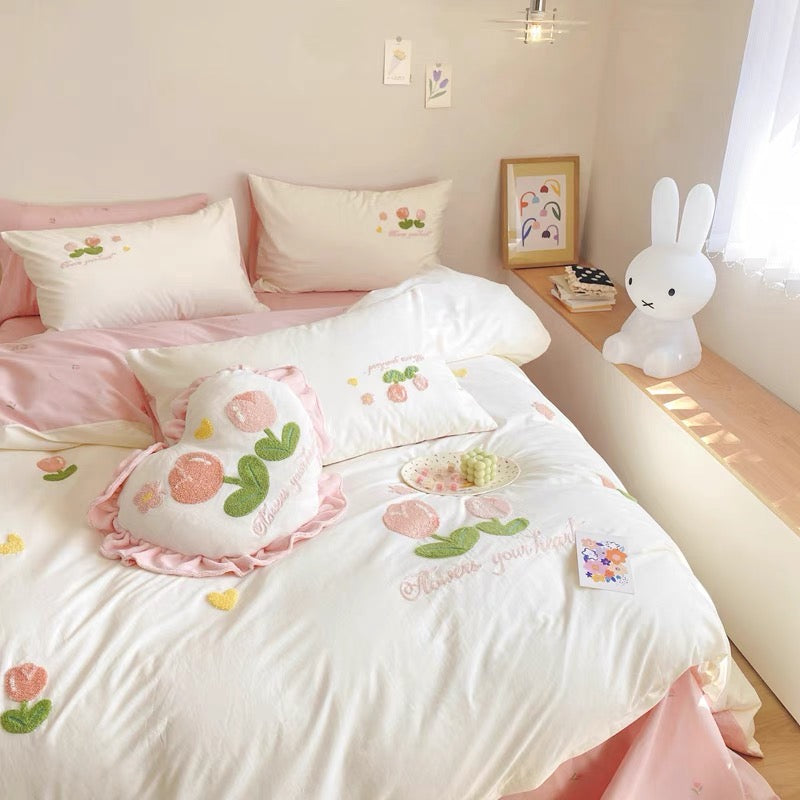 Pretty Flowers Bedding Set PN6933 – Pennycrafts