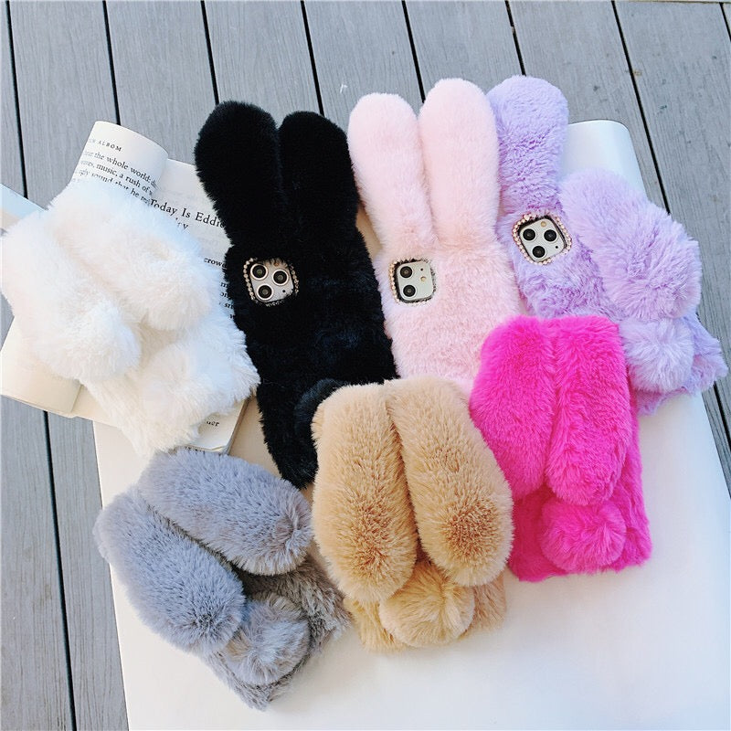 Cute Rabbit Ears Phone Case for iPhone 6/6s/6splus/7/7plus/8/8P/X/XS/X ...