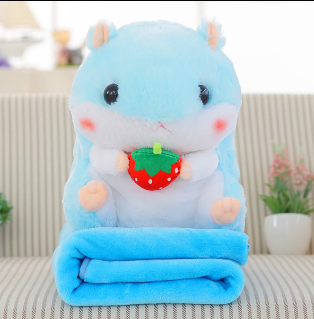 Cute Hamster Pillow And Blanket PN0533 – Pennycrafts