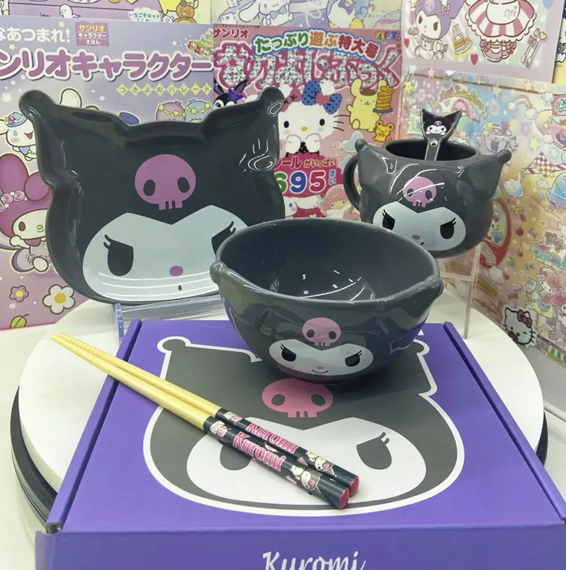 Cartoon Anime Ceramic Cup Bowl And Dish Set PN5528 – Pennycrafts