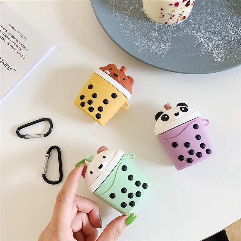 Bubble Tea Bear Airpods Case For Iphone PN1476 – Pennycrafts