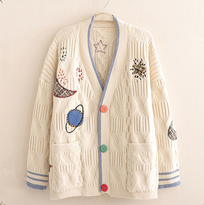 Fashion Star and Moon Sweater Coat PN4980 – Pennycrafts