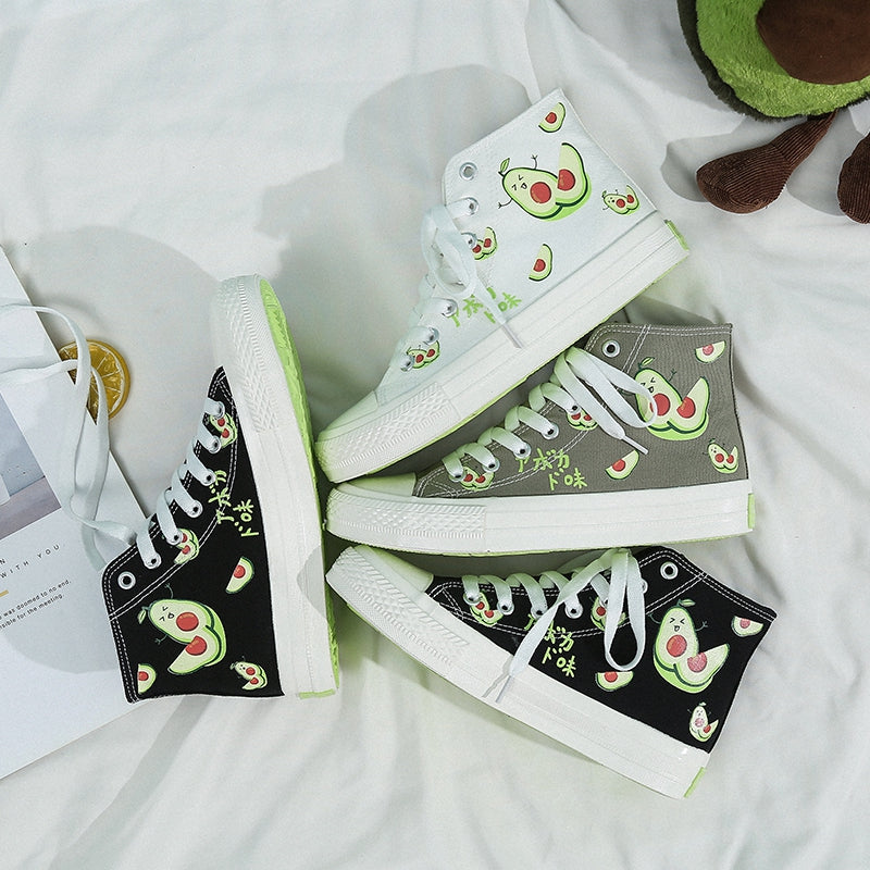 Fashion Avocado Canvas Shoes PN2826 – Pennycrafts