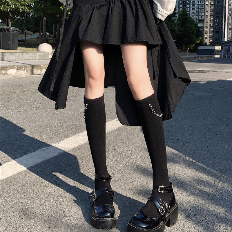Black Cool Pattern Socks PN3393 – Pennycrafts