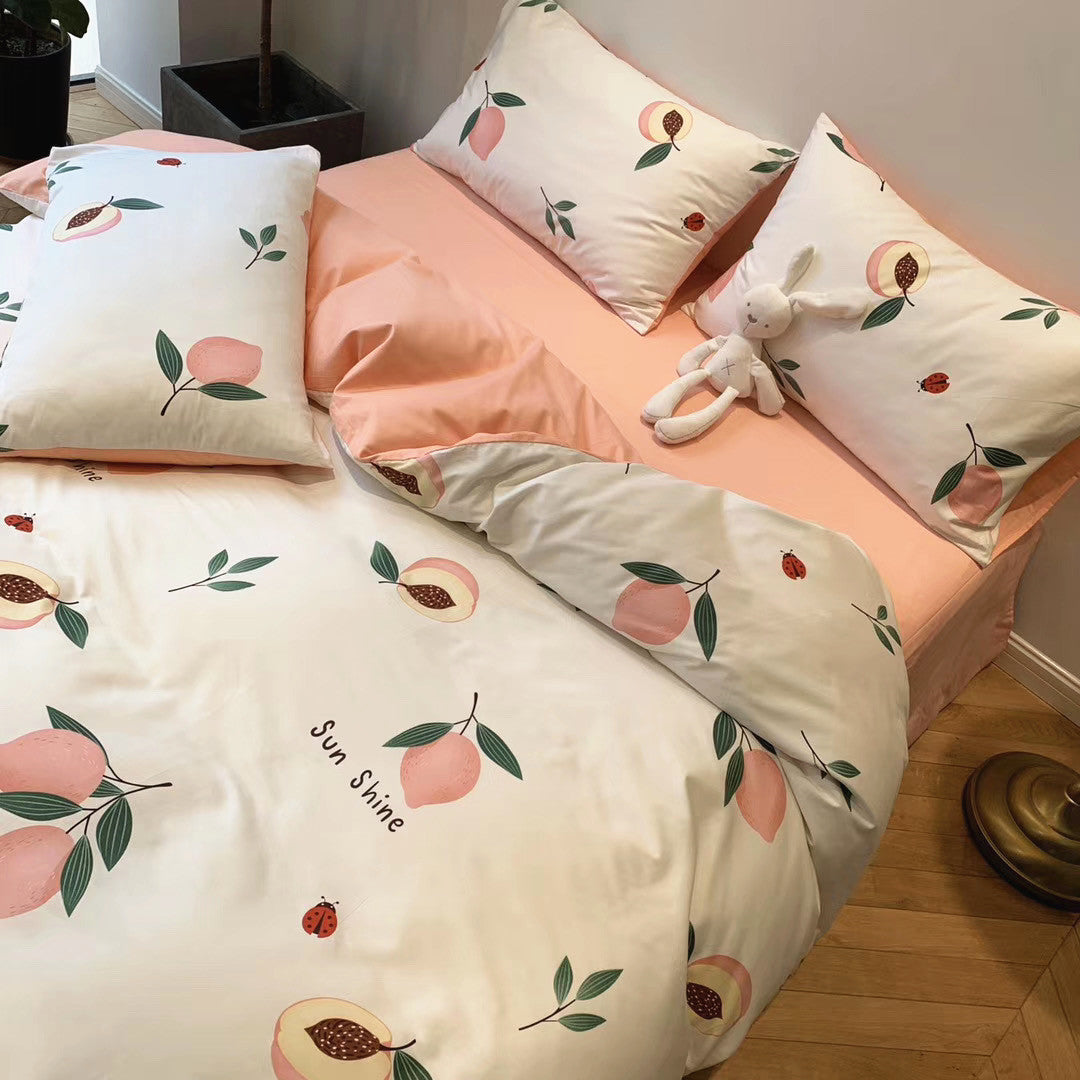 Fashion Peach Bedding Set PN2549 – Pennycrafts