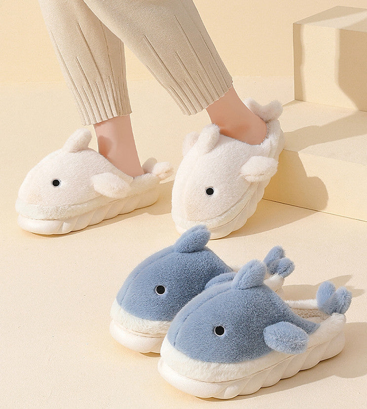 Cute Whale Winter Slippers PN5514 – Pennycrafts