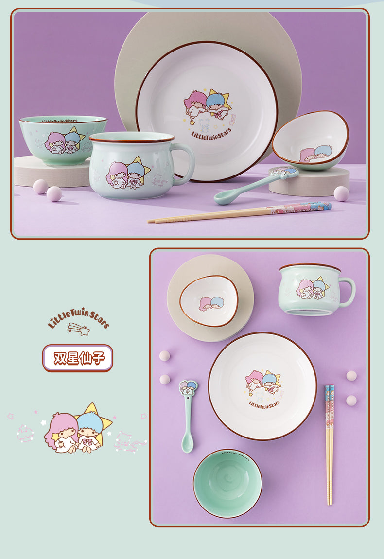 Cartoon Anime Ceramic Cup Bowl And Dish Set PN4225 – Pennycrafts